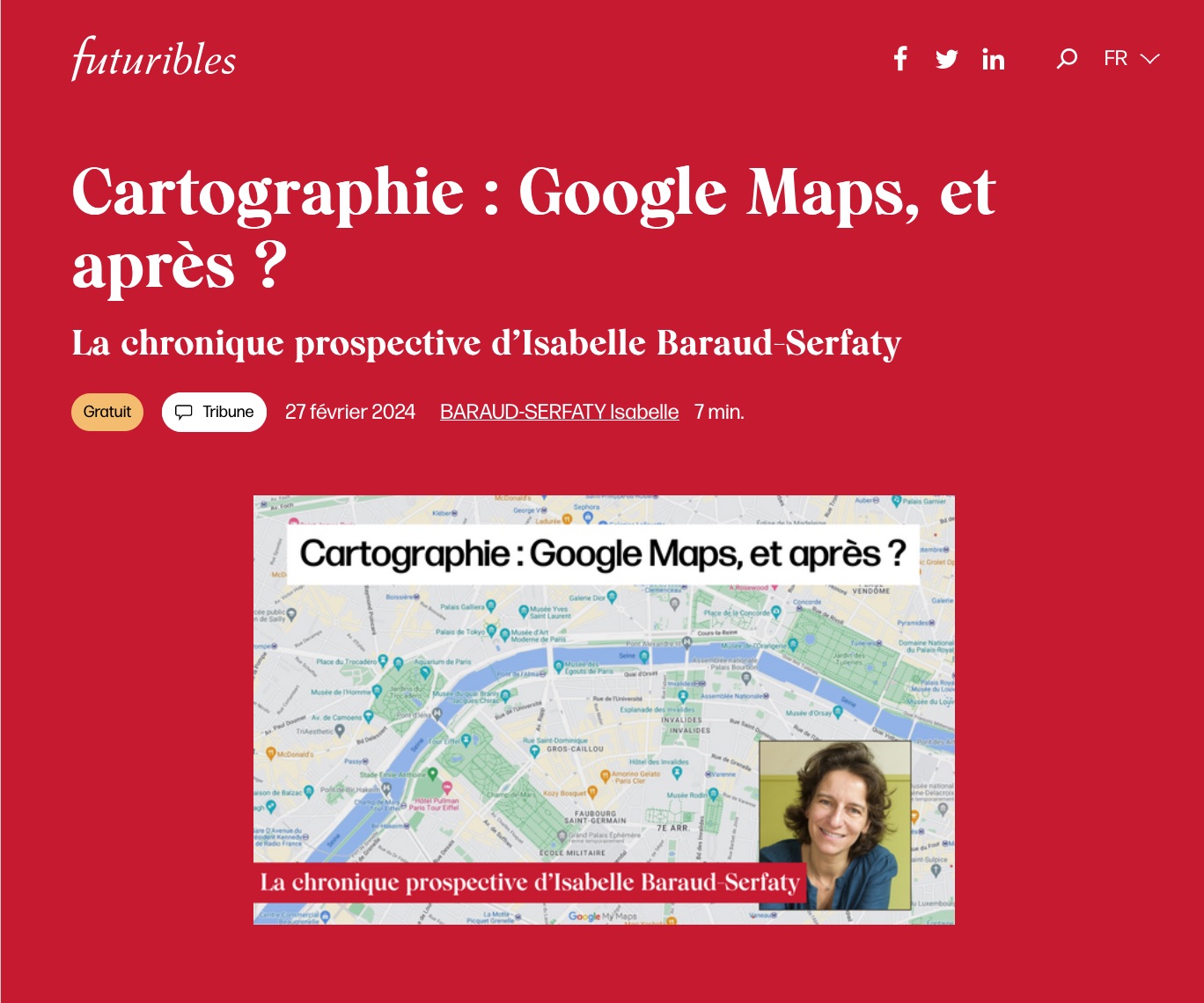Cartographie : Google Maps, et après ? [Chronique prospective pour ...